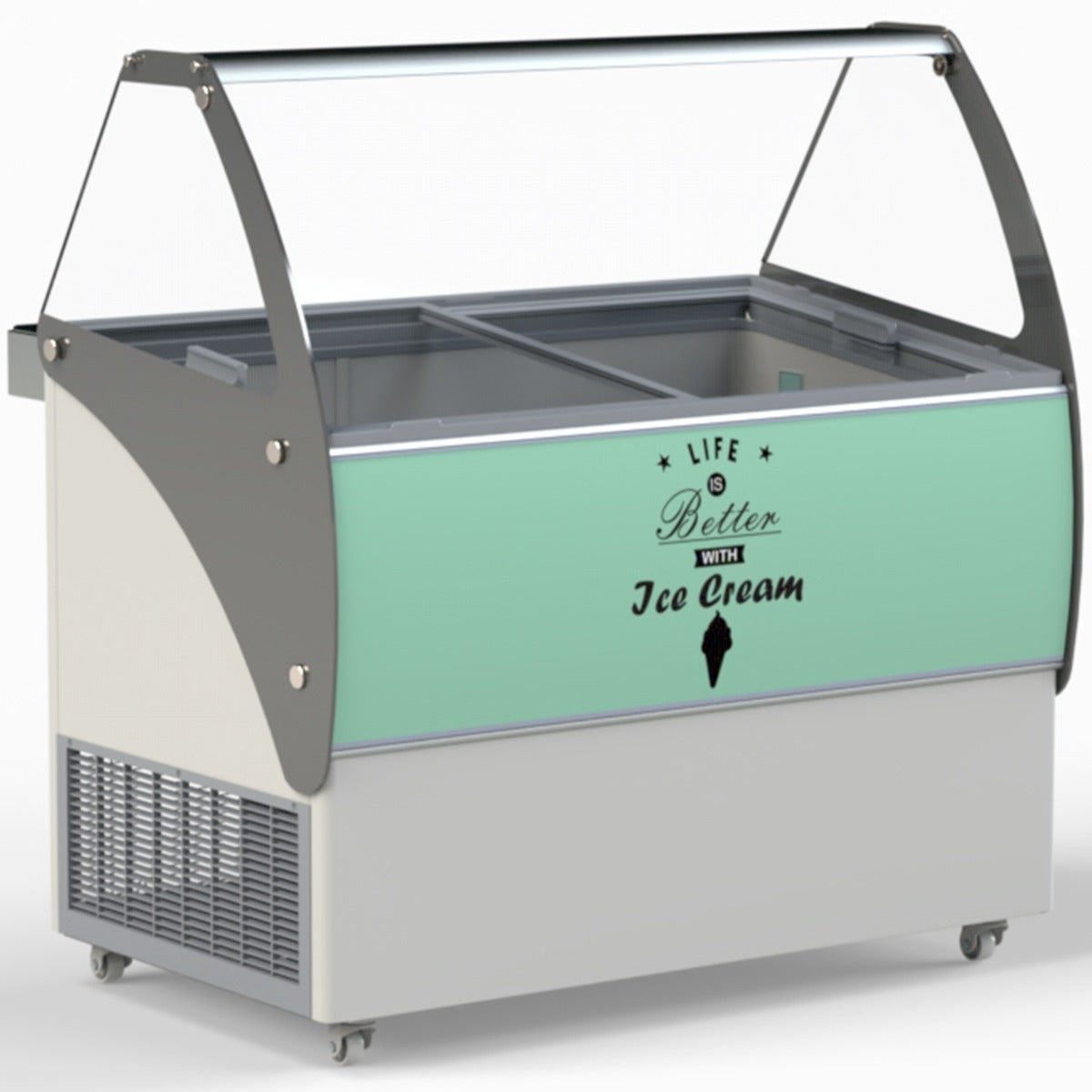 Crystal Ice Cream Display – Davlex Catering Equipment