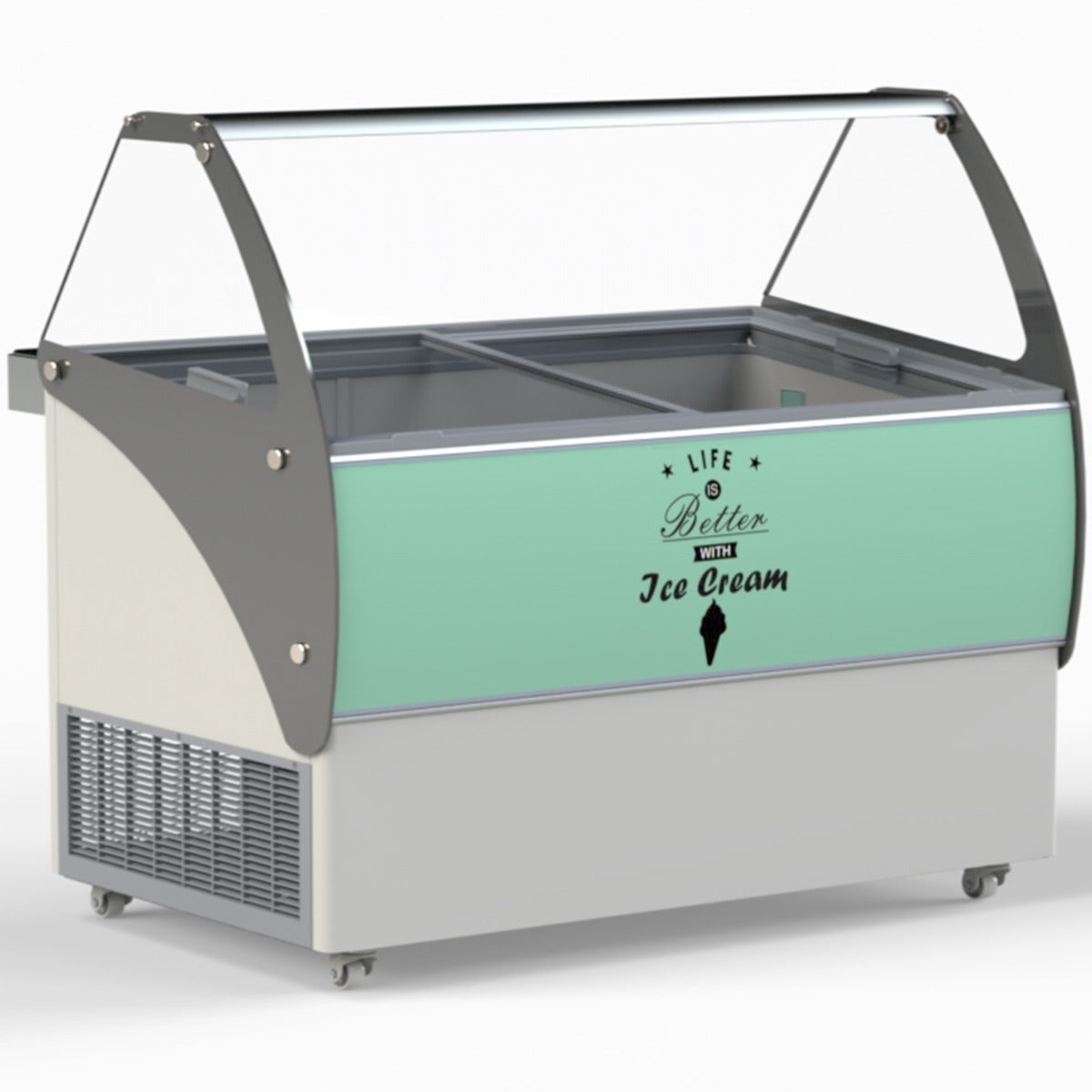 Crystal Ice Cream Display 454L – Davlex Catering Equipment